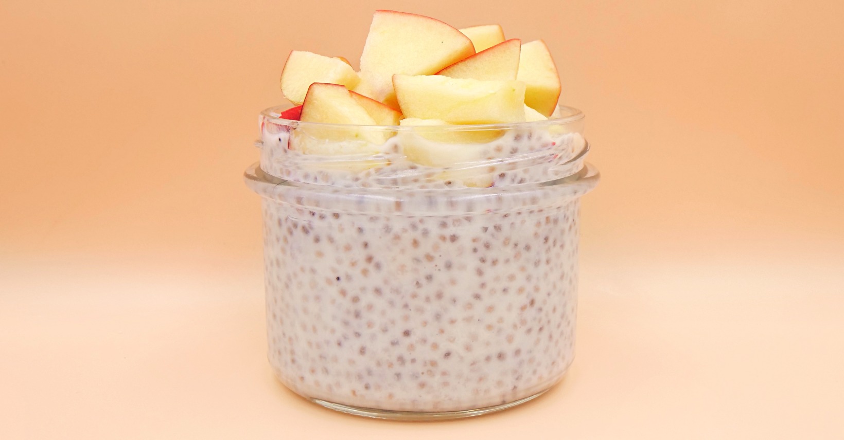 Deser chia z jabłkiem