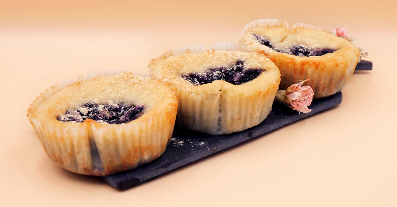 Keto muffinki jagodowe